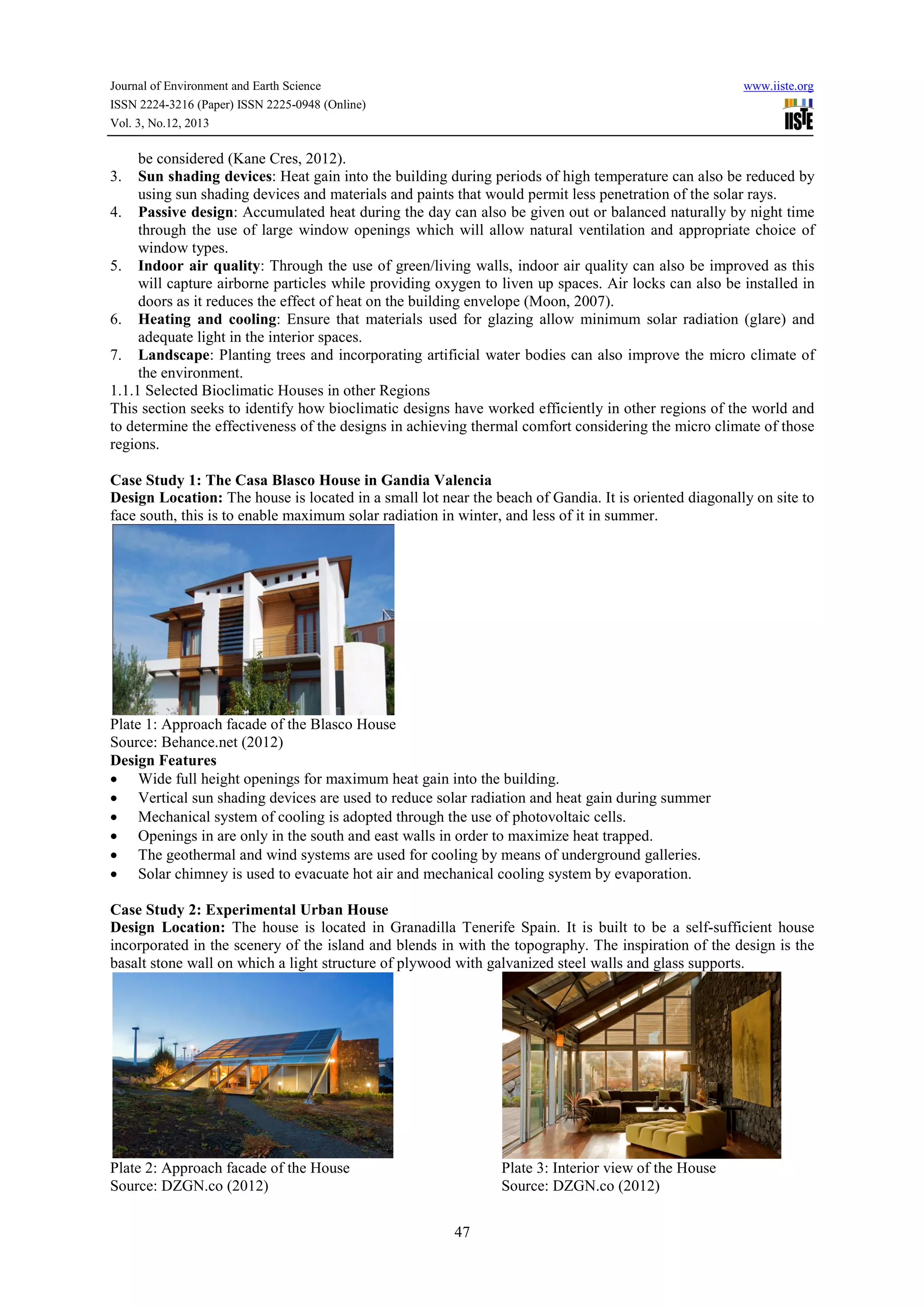 Bioclimatic design principle a solution to thermal discomfort in minna ...