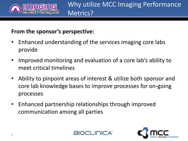 BioClinica Imaging Metrics Case Study | PPT