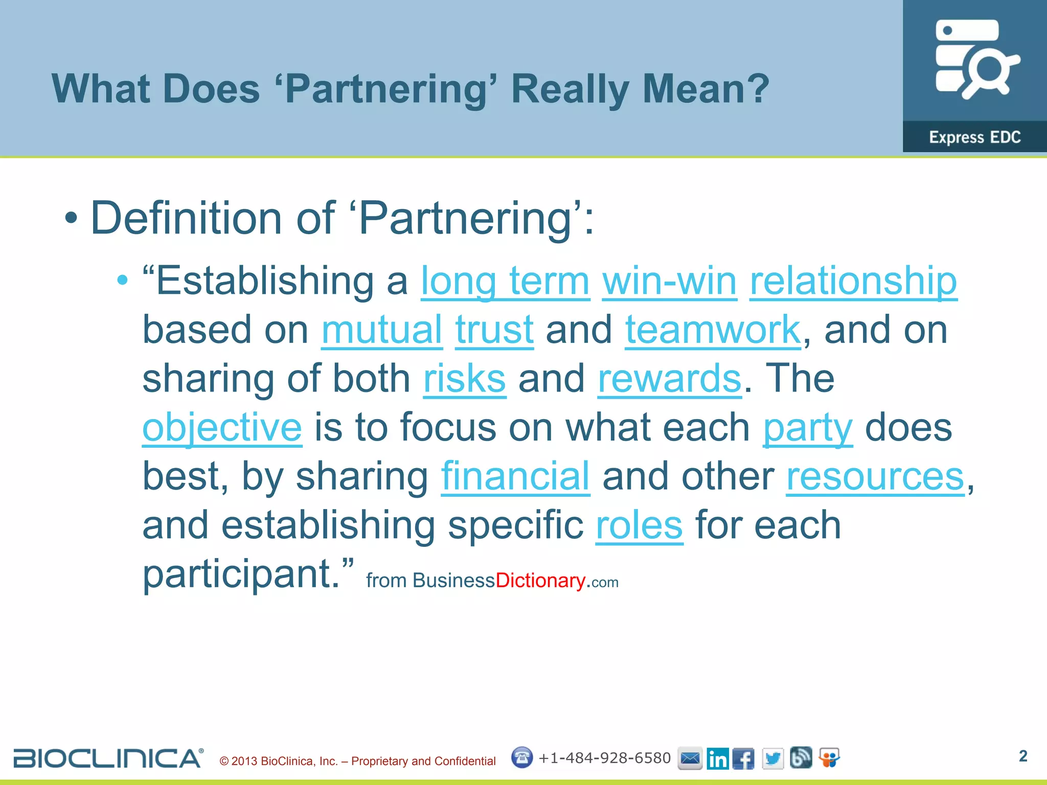 BioClinica and CRO Partners for Express EDCplus | PDF