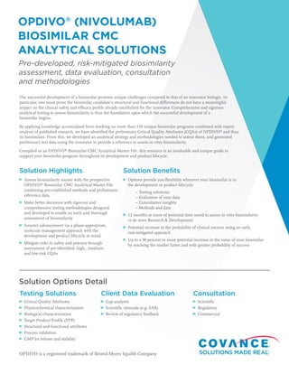 OPDIVO® Biosimilar CMC Analytical Solutions | PDF