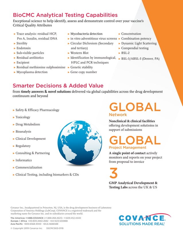 Vaccine CMC Analytical Development Solutions | PDF