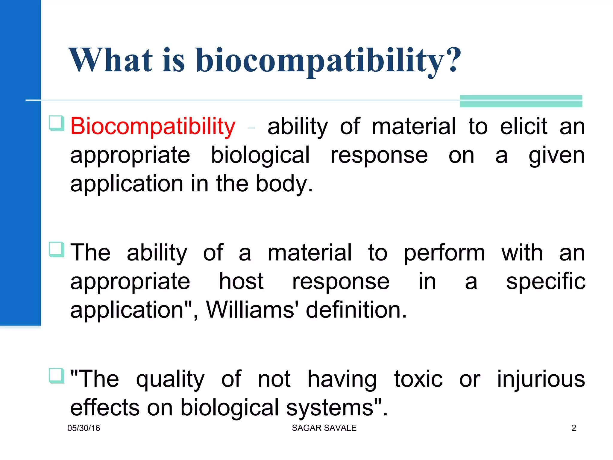 Biocompatibility | PPT