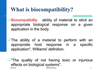 Biocompatibility | PPT