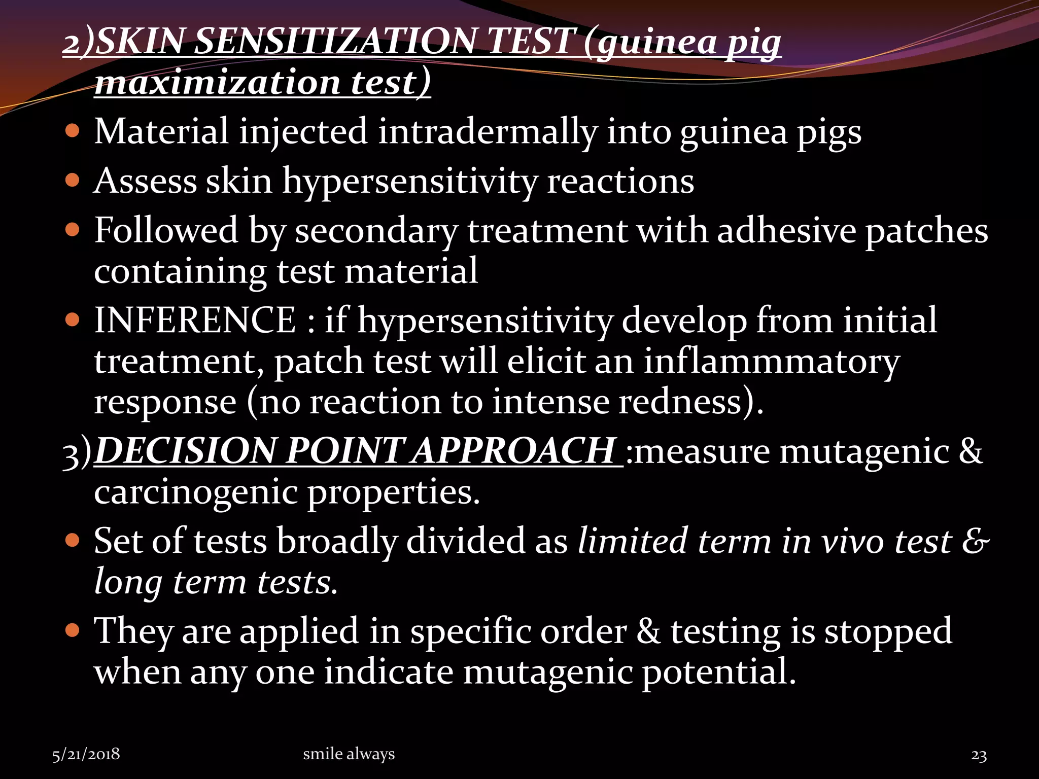 Biocompatibility tests | PPTX