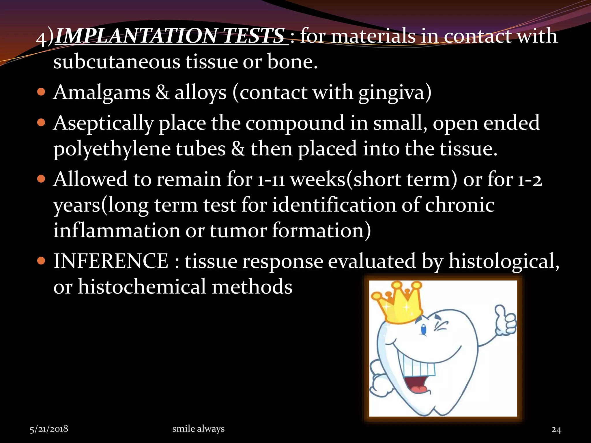 Biocompatibility tests | PPTX