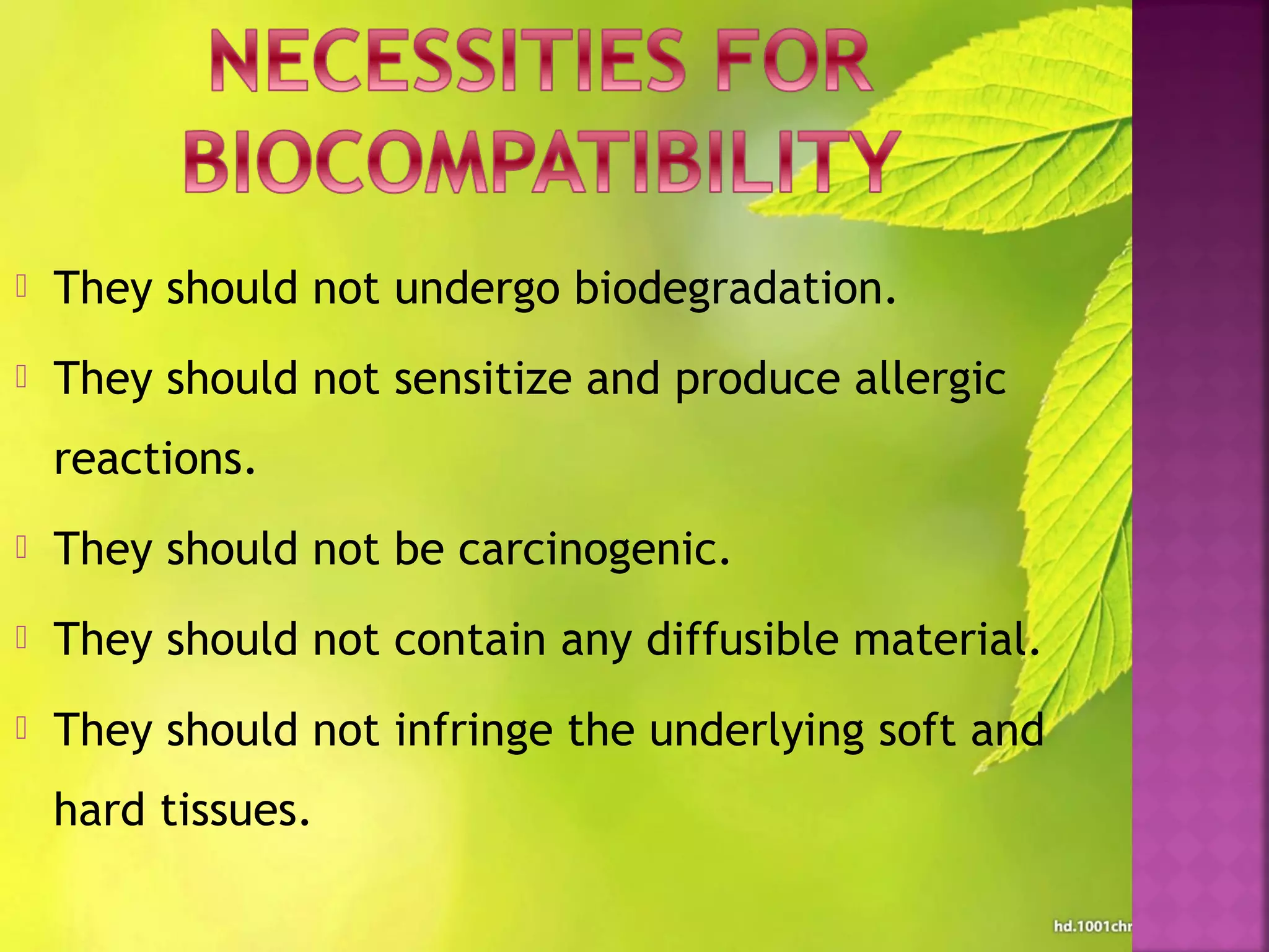 Biocompatibility of Dental materials | PPT