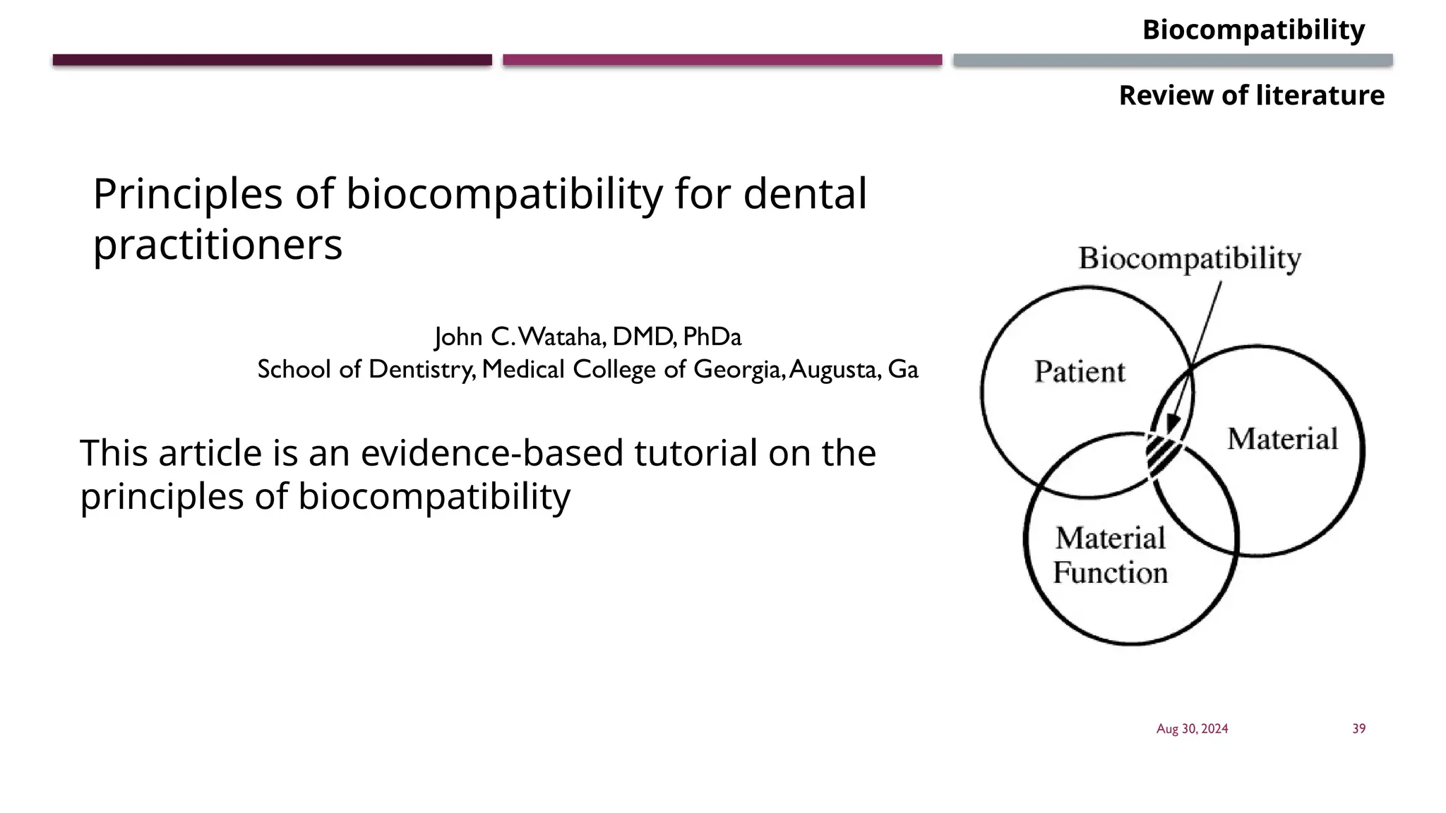 BIOCOMPATIBILITY & ADA specification of dental materials.pptx