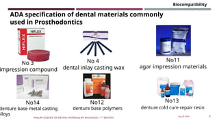 BIOCOMPATIBILITY & ADA specification of dental materials.pptx