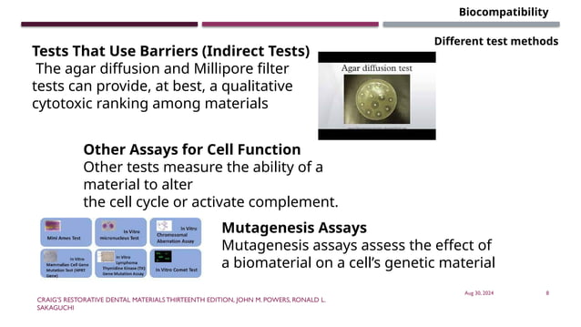 BIOCOMPATIBILITY & ADA specification of dental materials.pptx