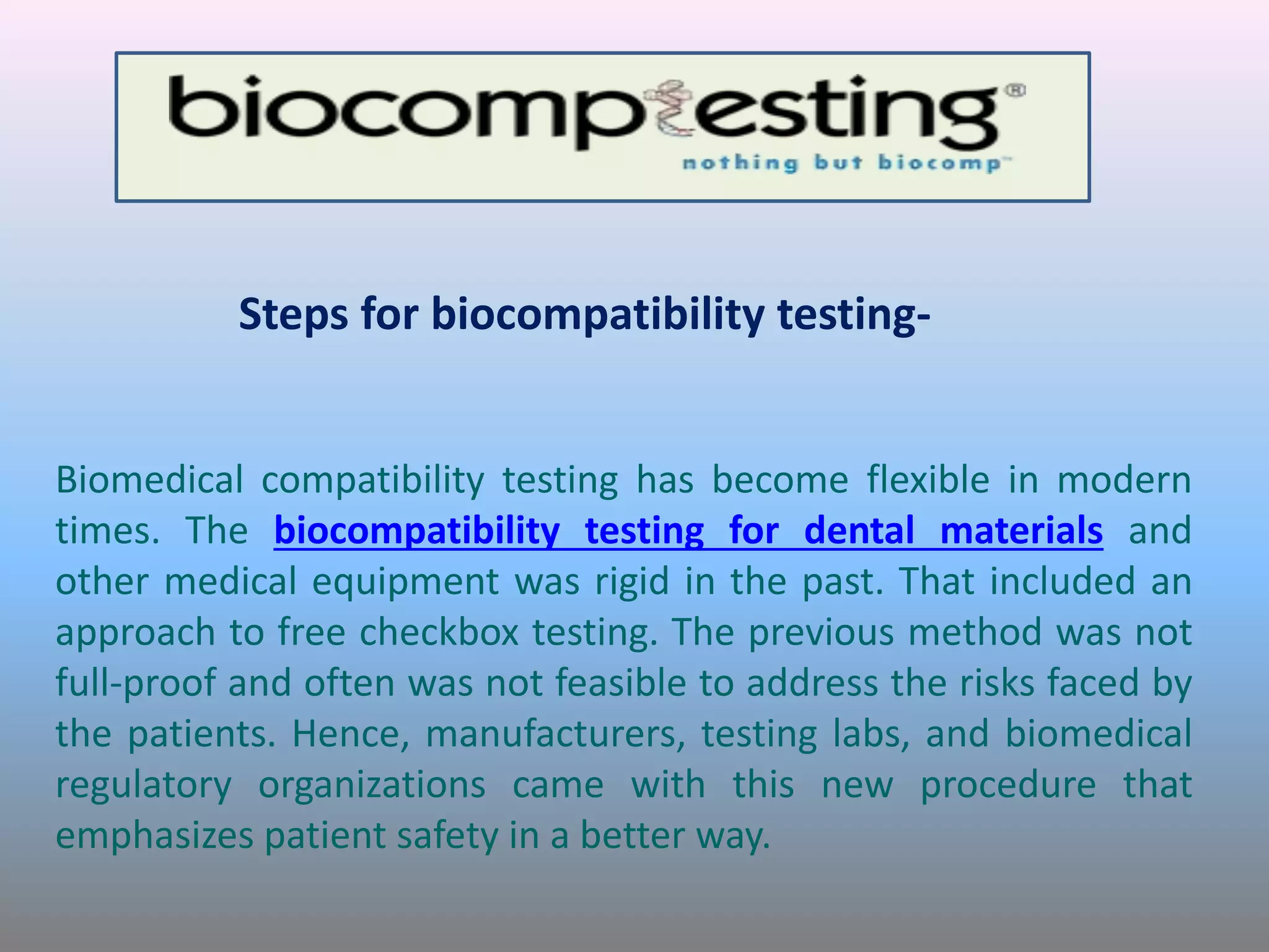 A Complete Guide about Biocompatibility for Medical Devices and ...