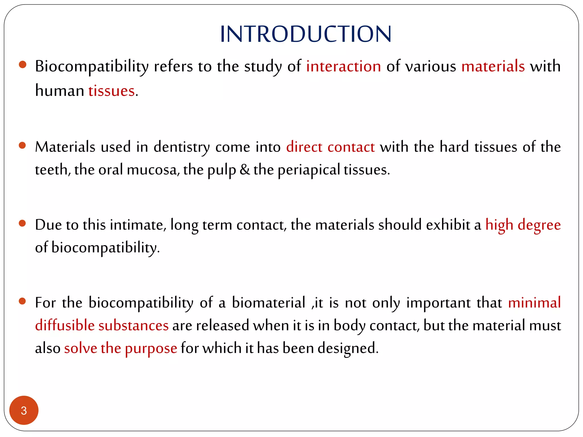 Biocompatibility of dental materials | PPTX
