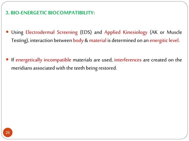 Biocompatibility of dental materials | PPTX