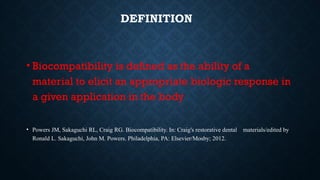 bio compatibility of endodontics materials ppt .pptx