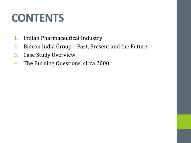 Biocon India Case Study | PPTX