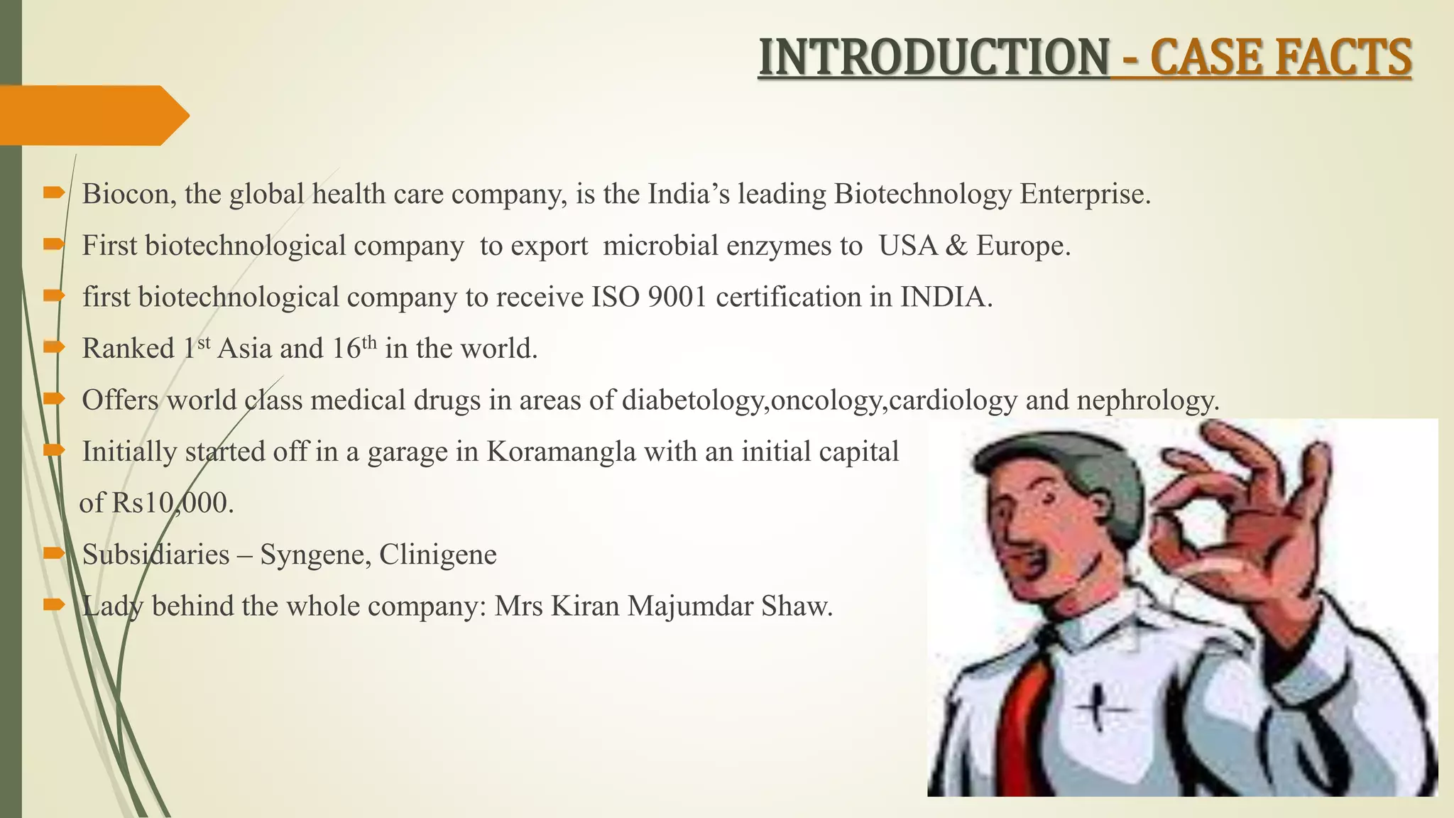 The Structural Evolution of Biocon | PPTX