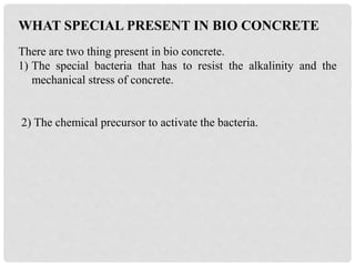 Bio concrete | PPTX