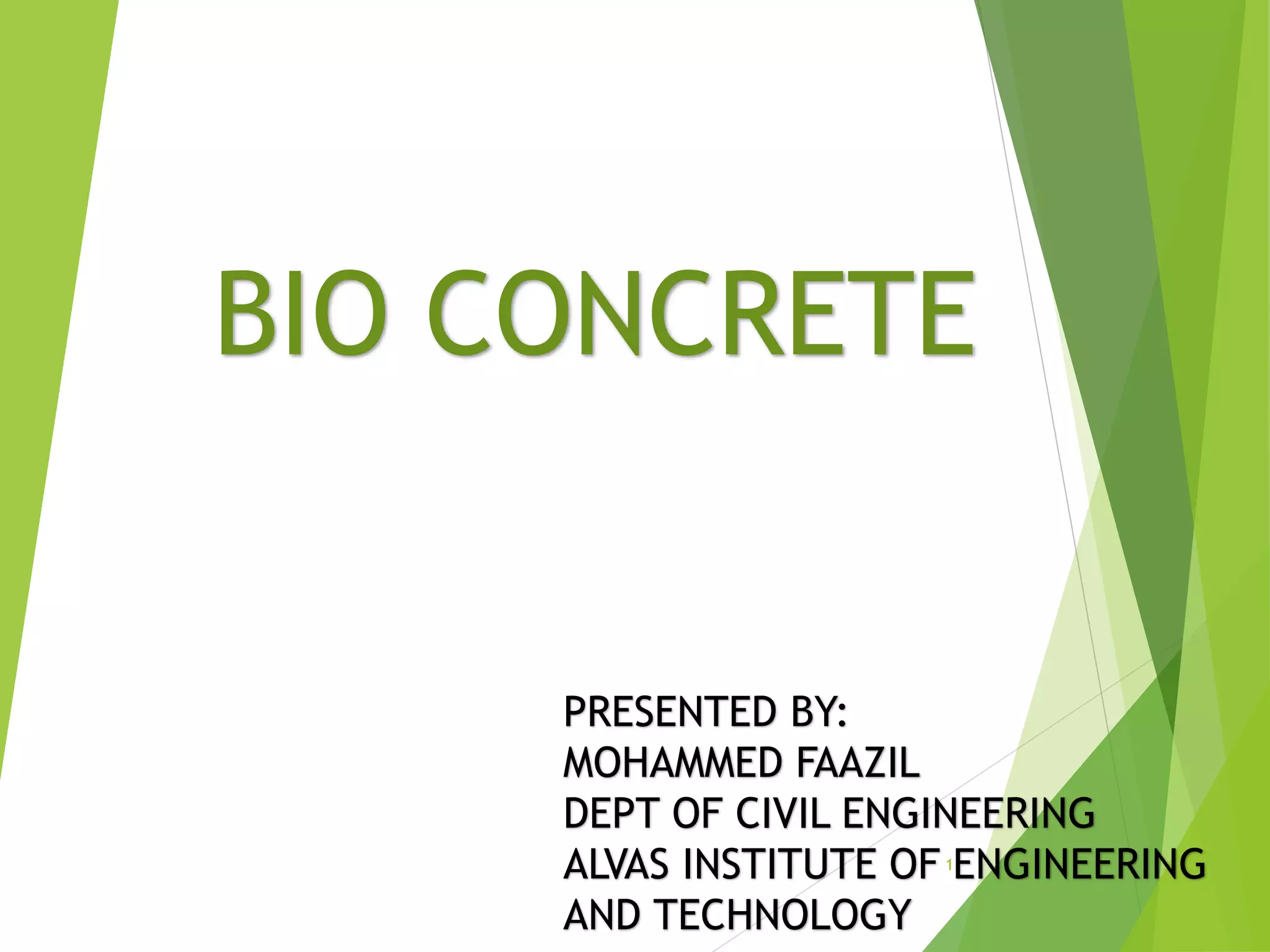 Bio concrete | PPTX