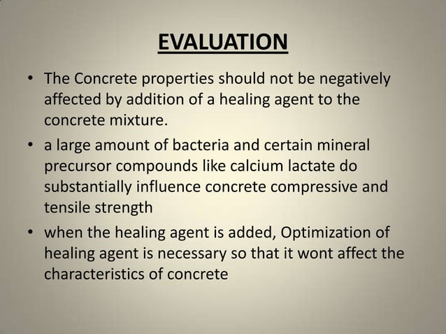Bio concrete ppt | PPTX