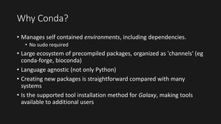 Bioconda and the Conda Package Manager | PPT