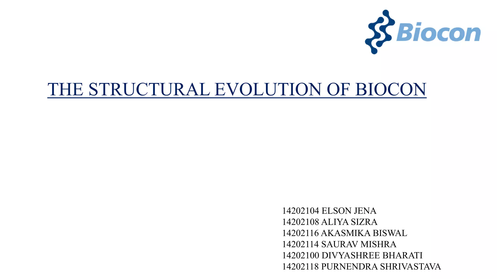 Biocon ppt 1 | PPT