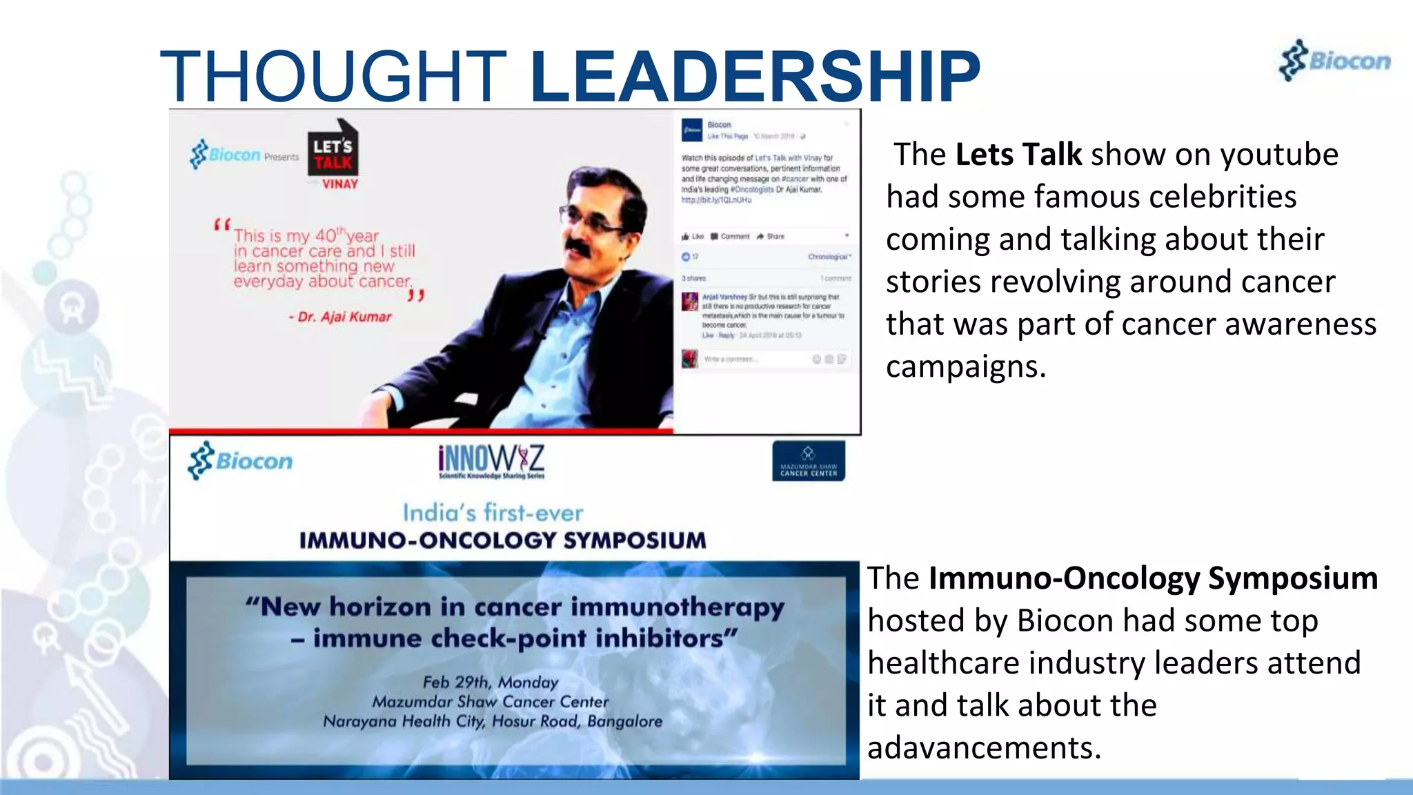 Biocon Social Media Ppt | PPTX