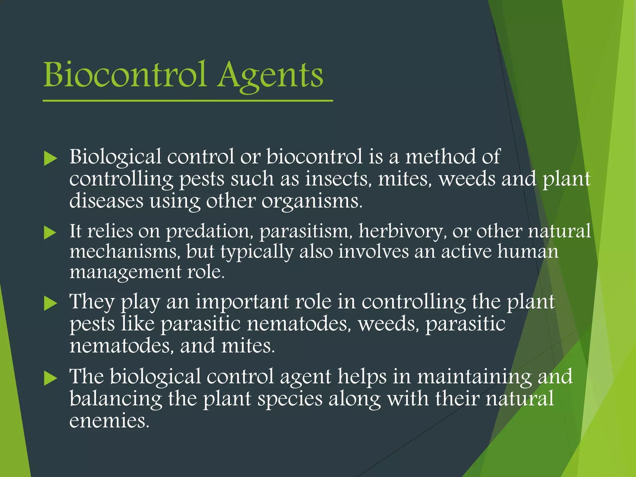 Biocontrol Agents | PPTX