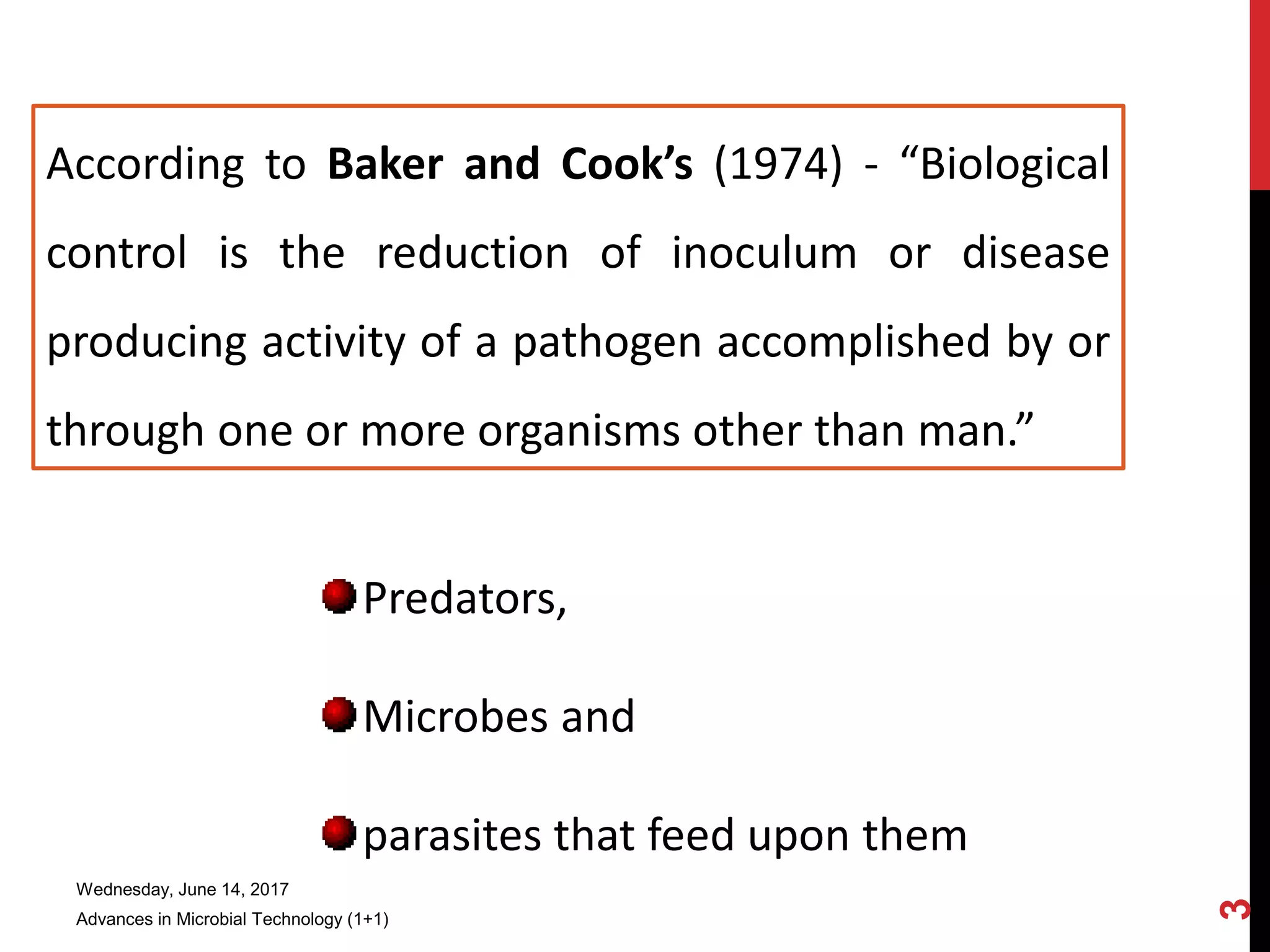 Biocontrol agents production and application | PPTX