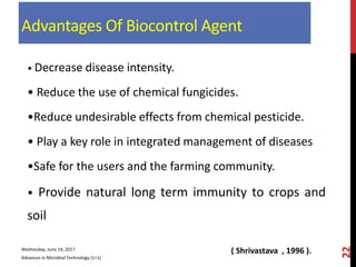 Biocontrol agents production and application | PPTX