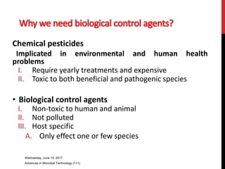 Biocontrol agents production and application | PPTX