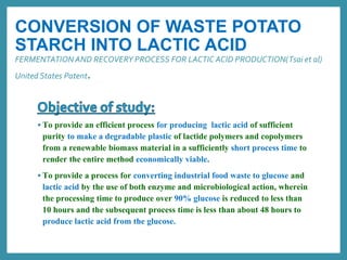 Bioconversion of starch | PPTX