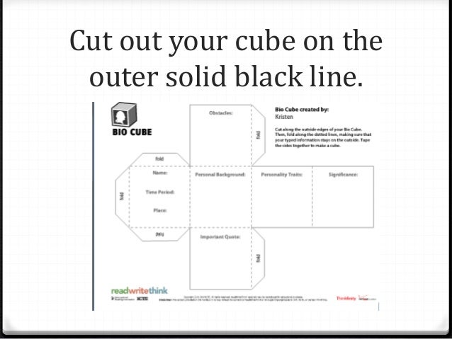 Bio cube Instructions