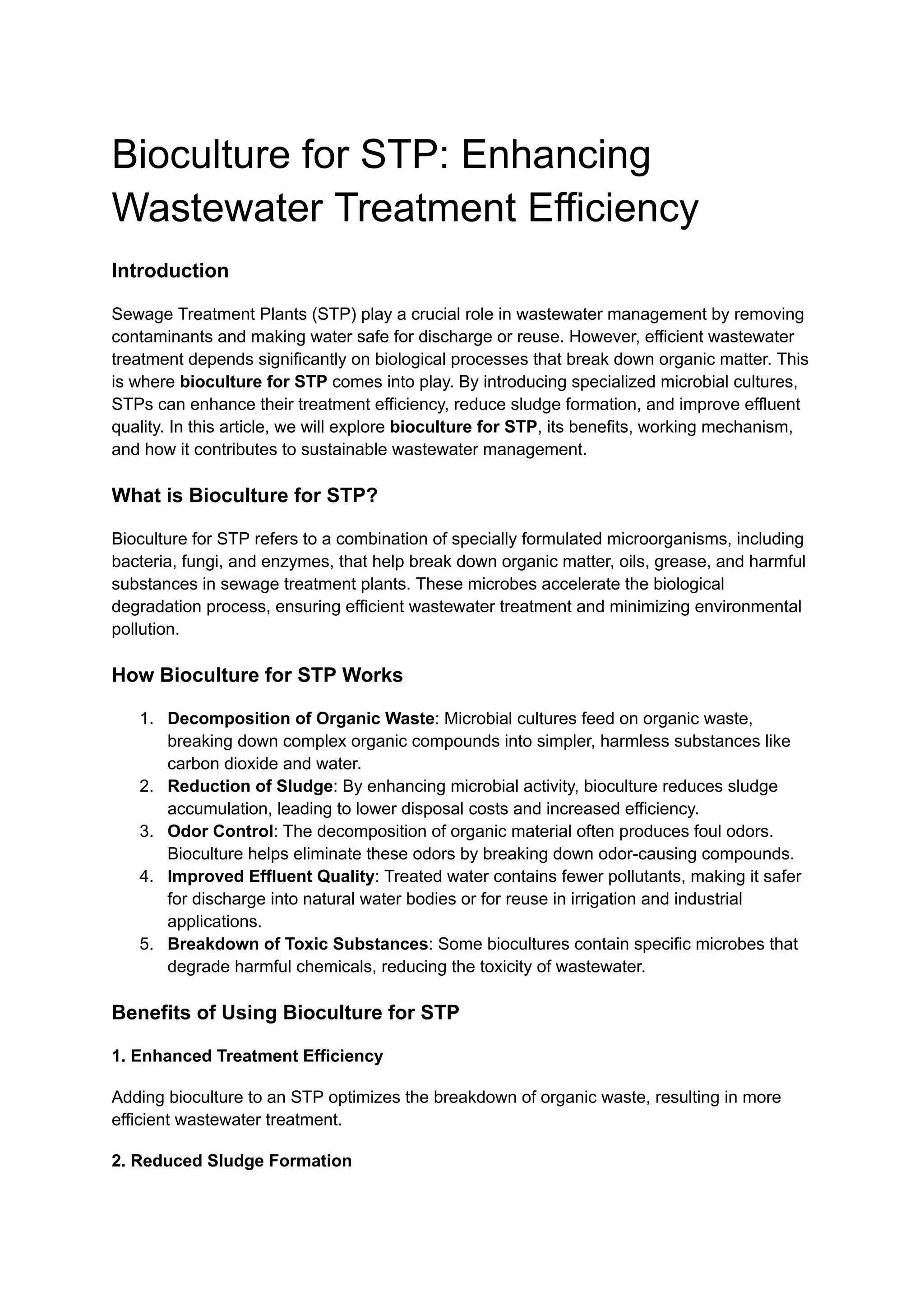 Bioculture for STP_ Enhancing Wastewater Treatment Efficiency.pdf