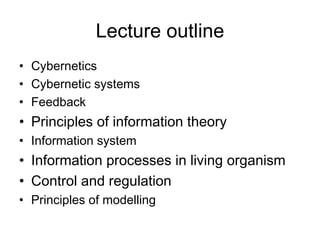 Biocybernetics 1h-fin | PPT