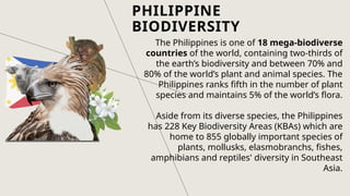 Philippines Biodiversity in Earth Sciences | PPT