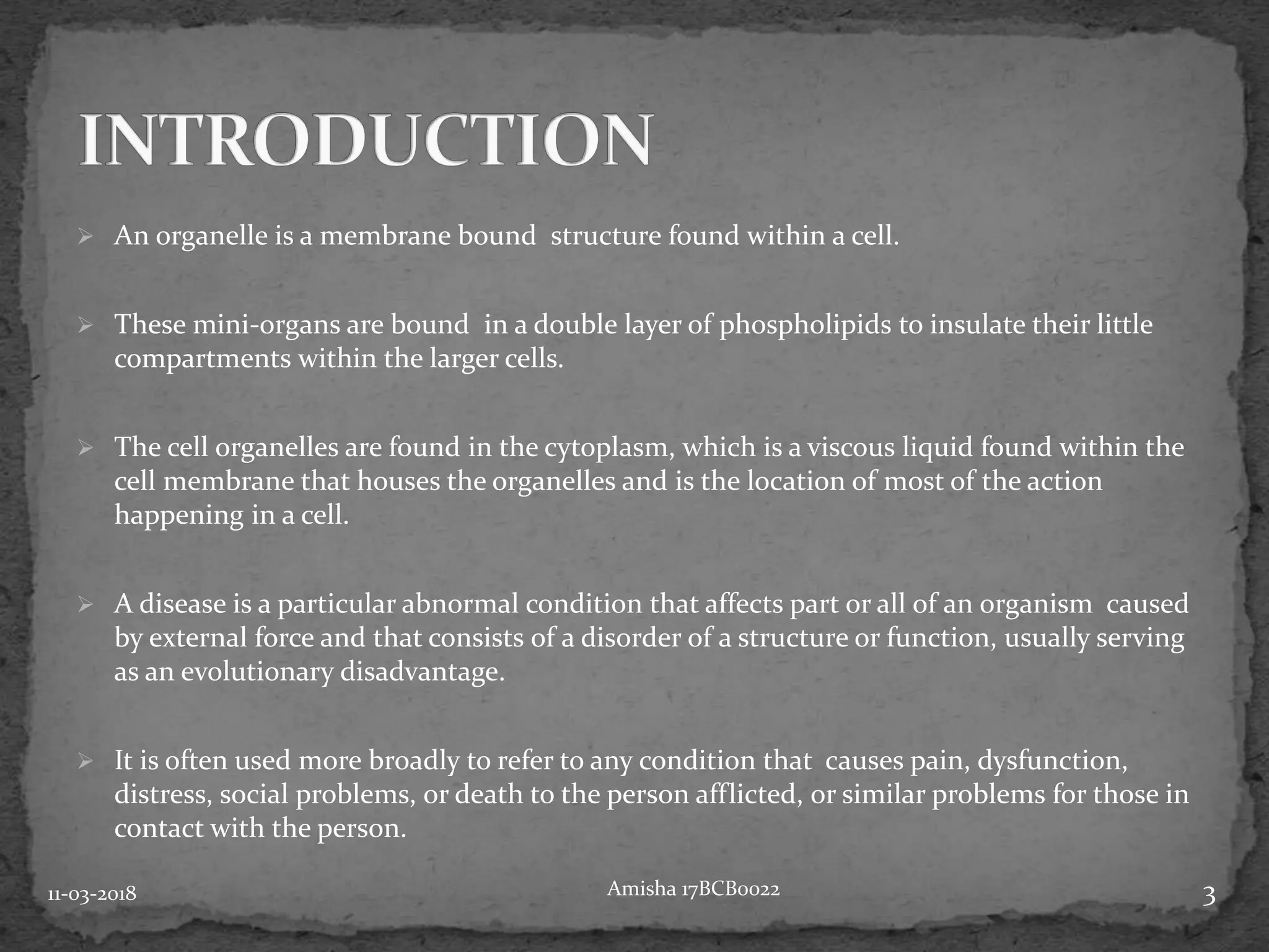 Diseases Due to Defective Cell Organelles | PPTX