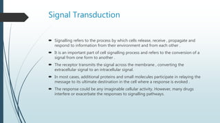 Introduction to cell signalling | PPTX