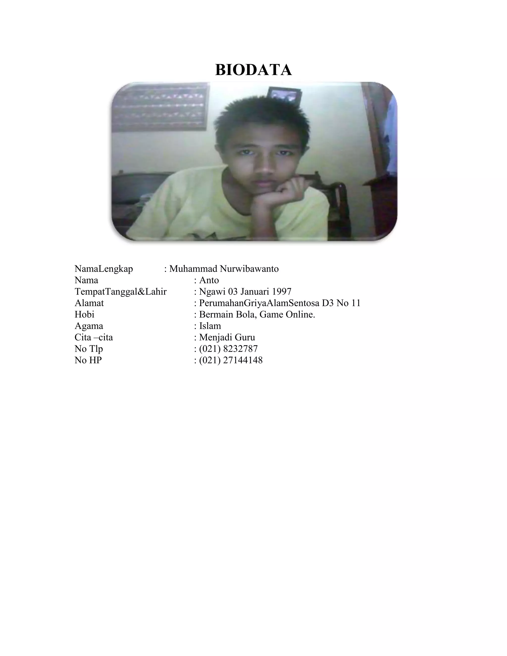 Biodata | DOCX