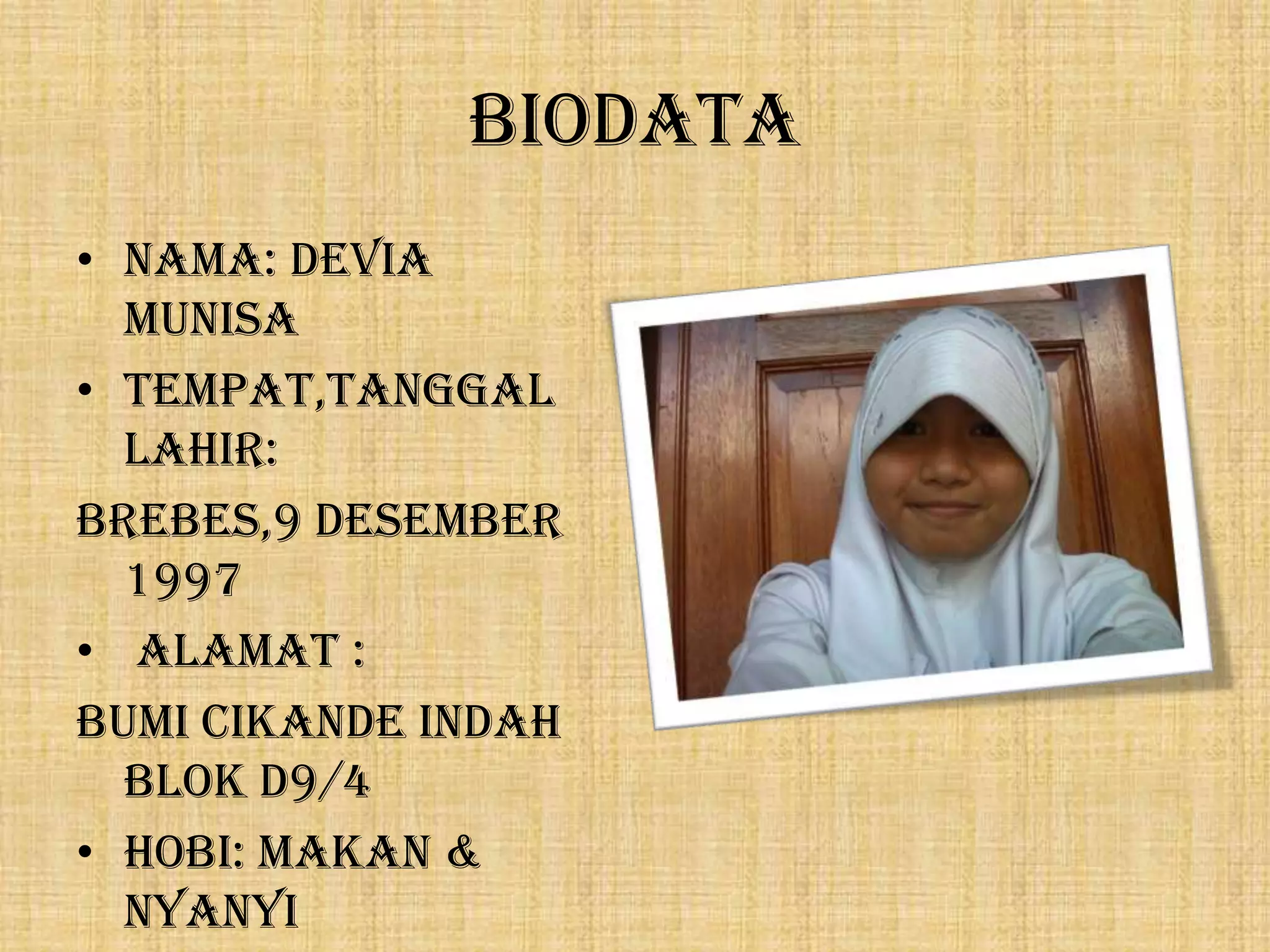 Biodata | PPT