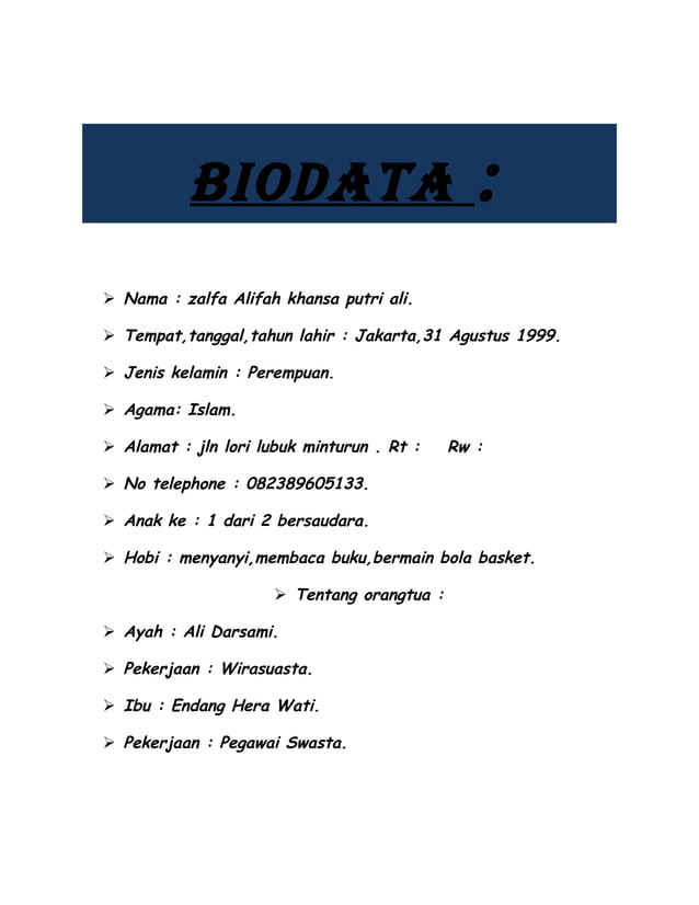 Biod ata | DOC