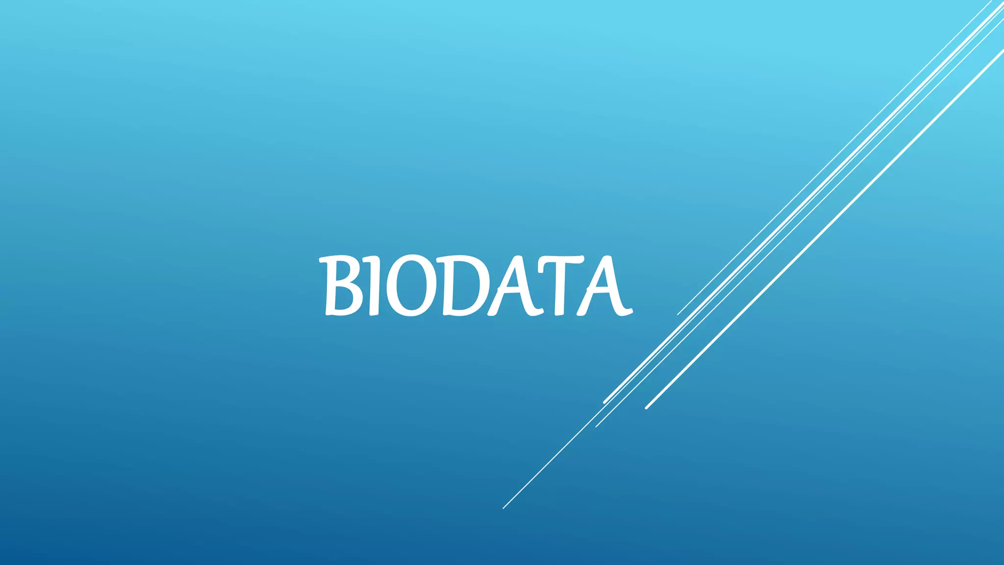 Biodata | PPT