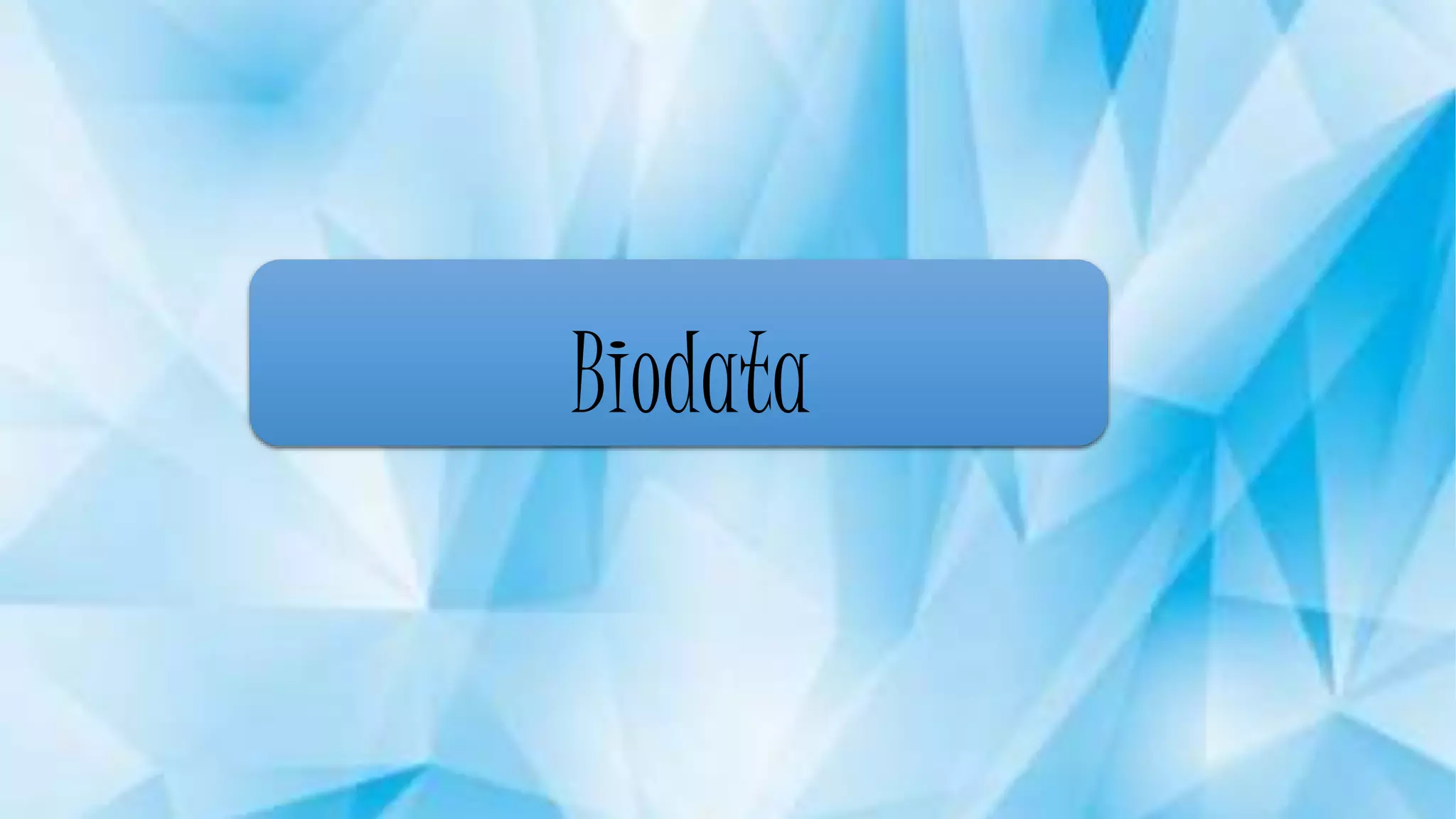 Biodata | PPT