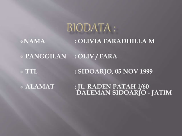 Biodata | PPTX