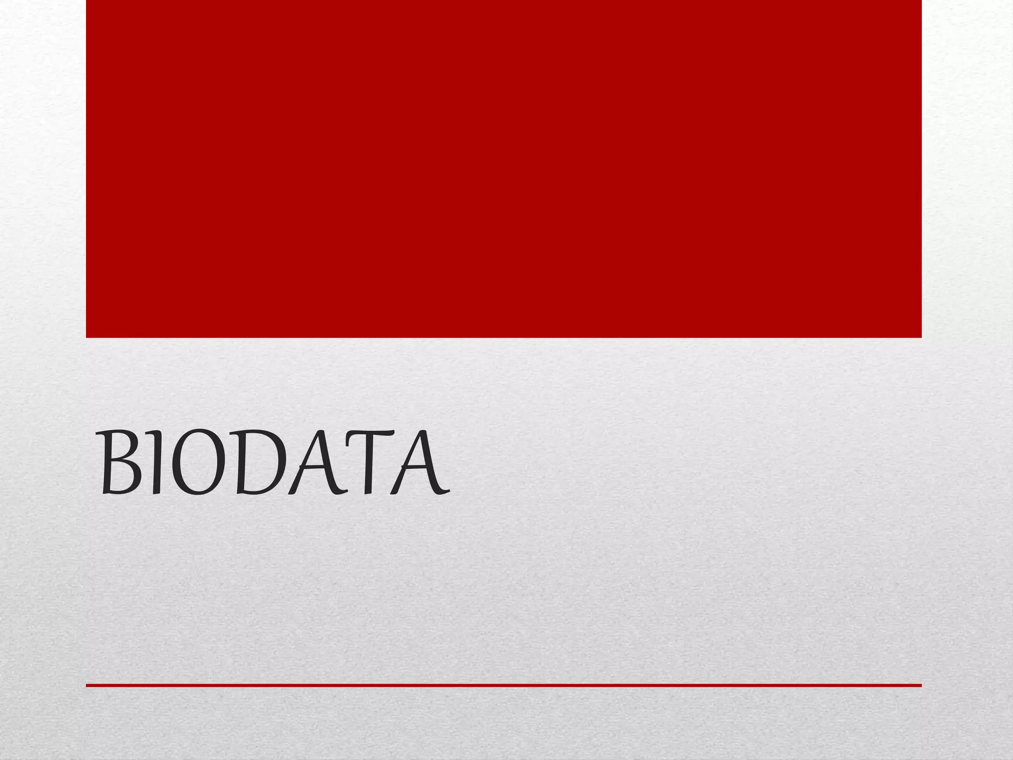 Biodata | PPTX