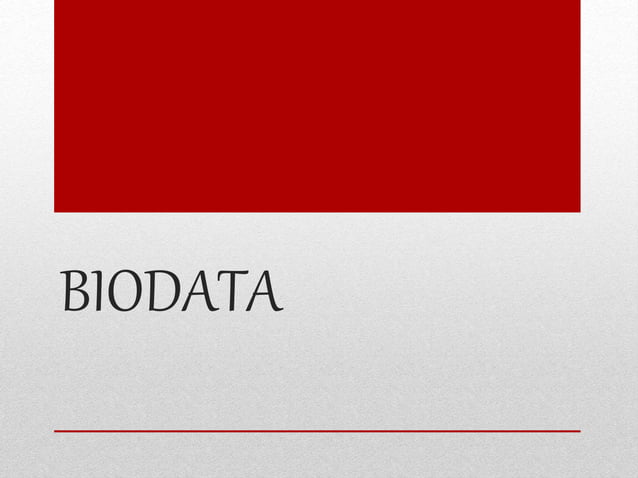 Biodata | PPTX