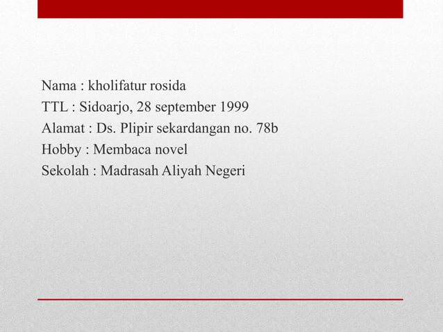 Biodata | PPTX