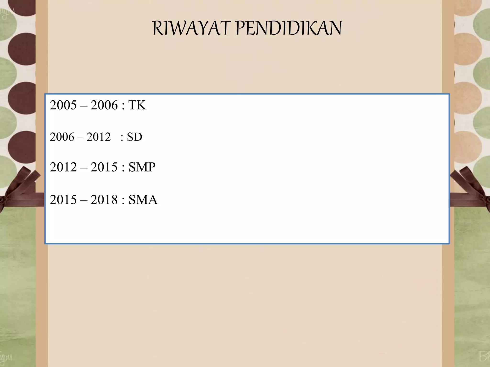 Contoh Power Point Untuk Perkenalan/Biodata diri | PPTX