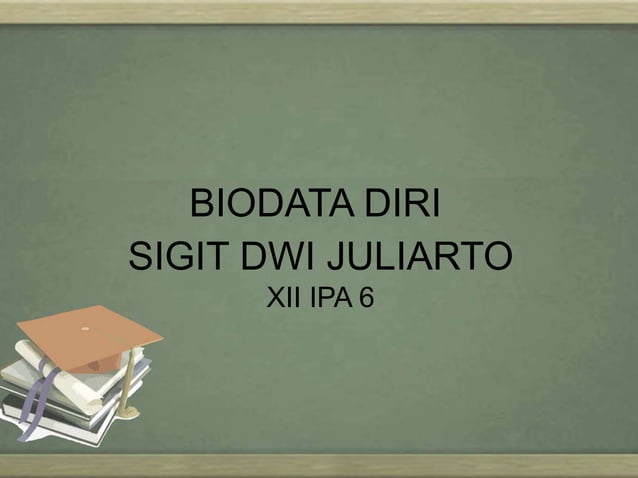 Contoh Power Point Untuk Perkenalan/Biodata diri | PPTX