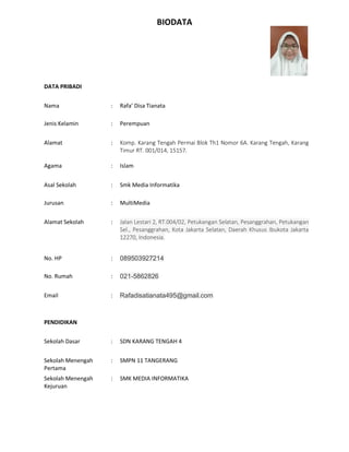 Positive Republik biodata | PDF