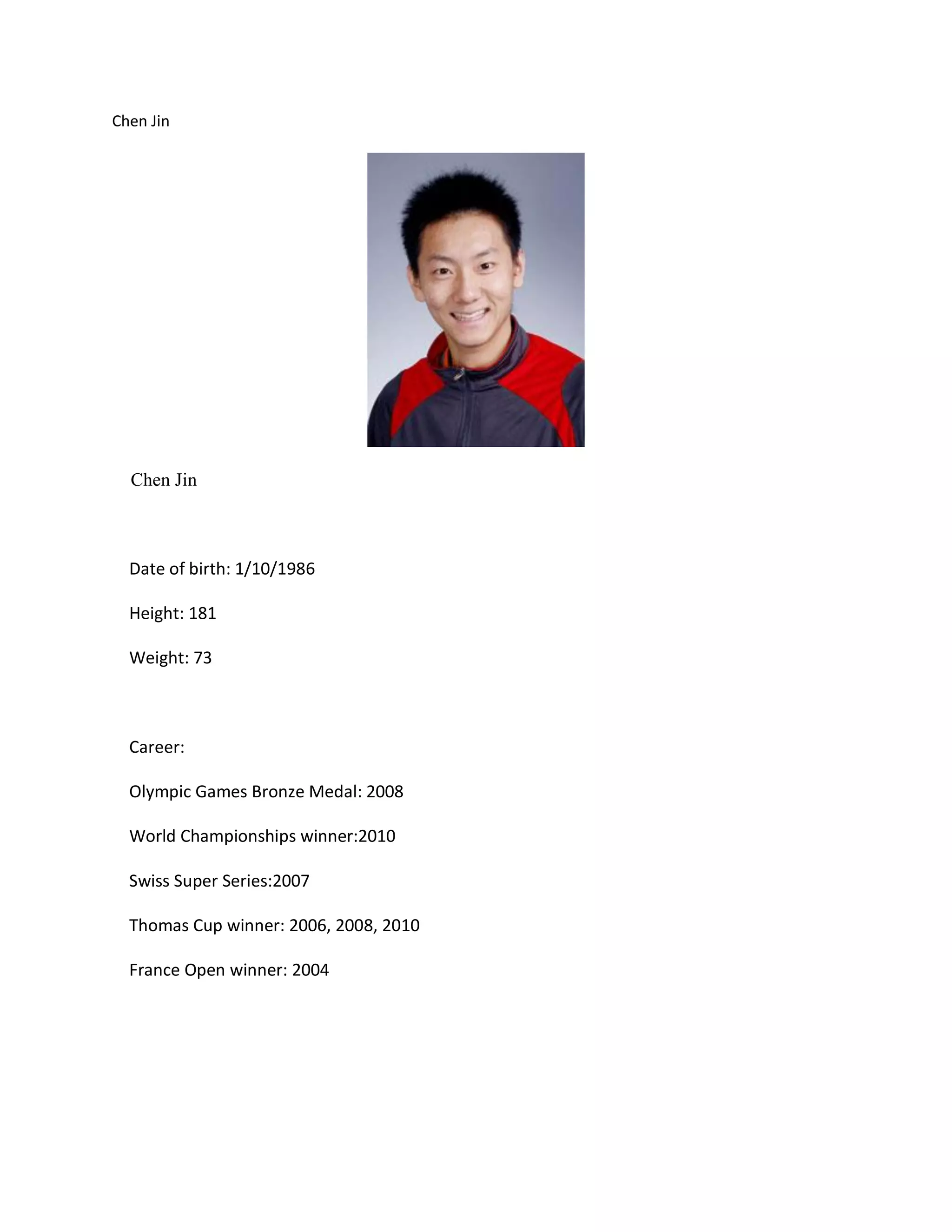 Biodata Atlet | PDF