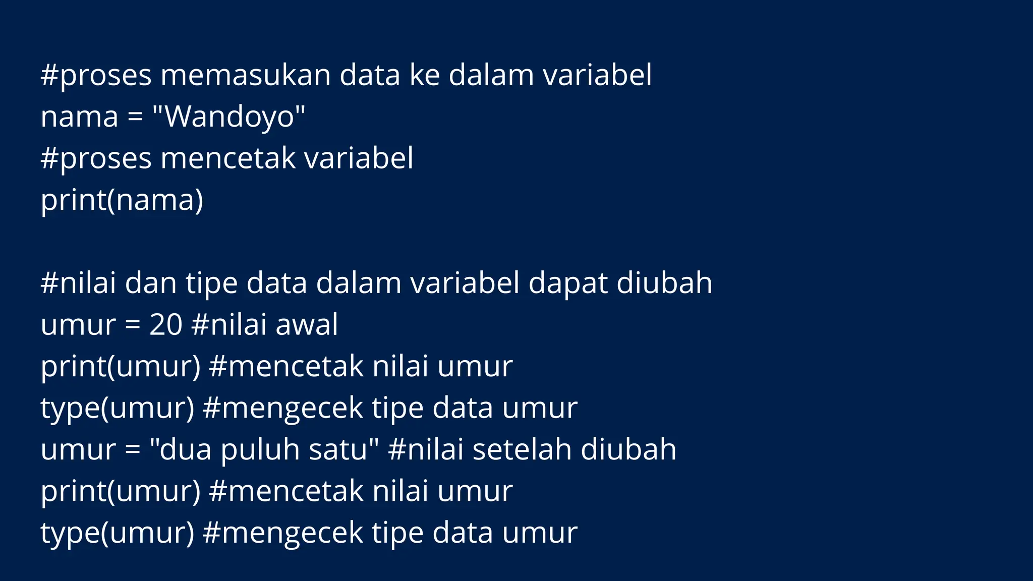 python dasar membuat biodata dan sontohnya.pptx